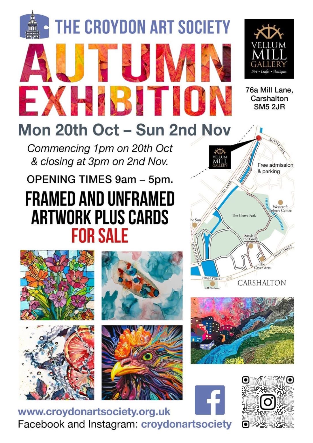 The Croydon Art Society Exhibition – Vellum Mill Gallery